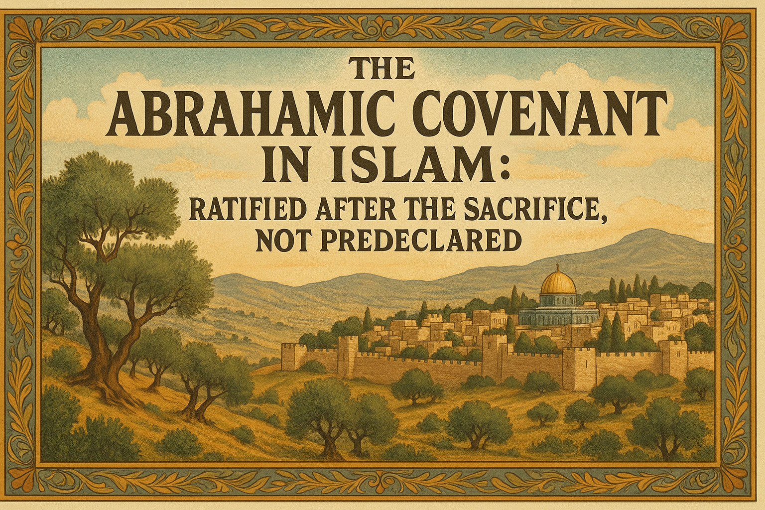 The Abrahamic Covenant in Islam: Ratified After the Sacrifice, Not ...
