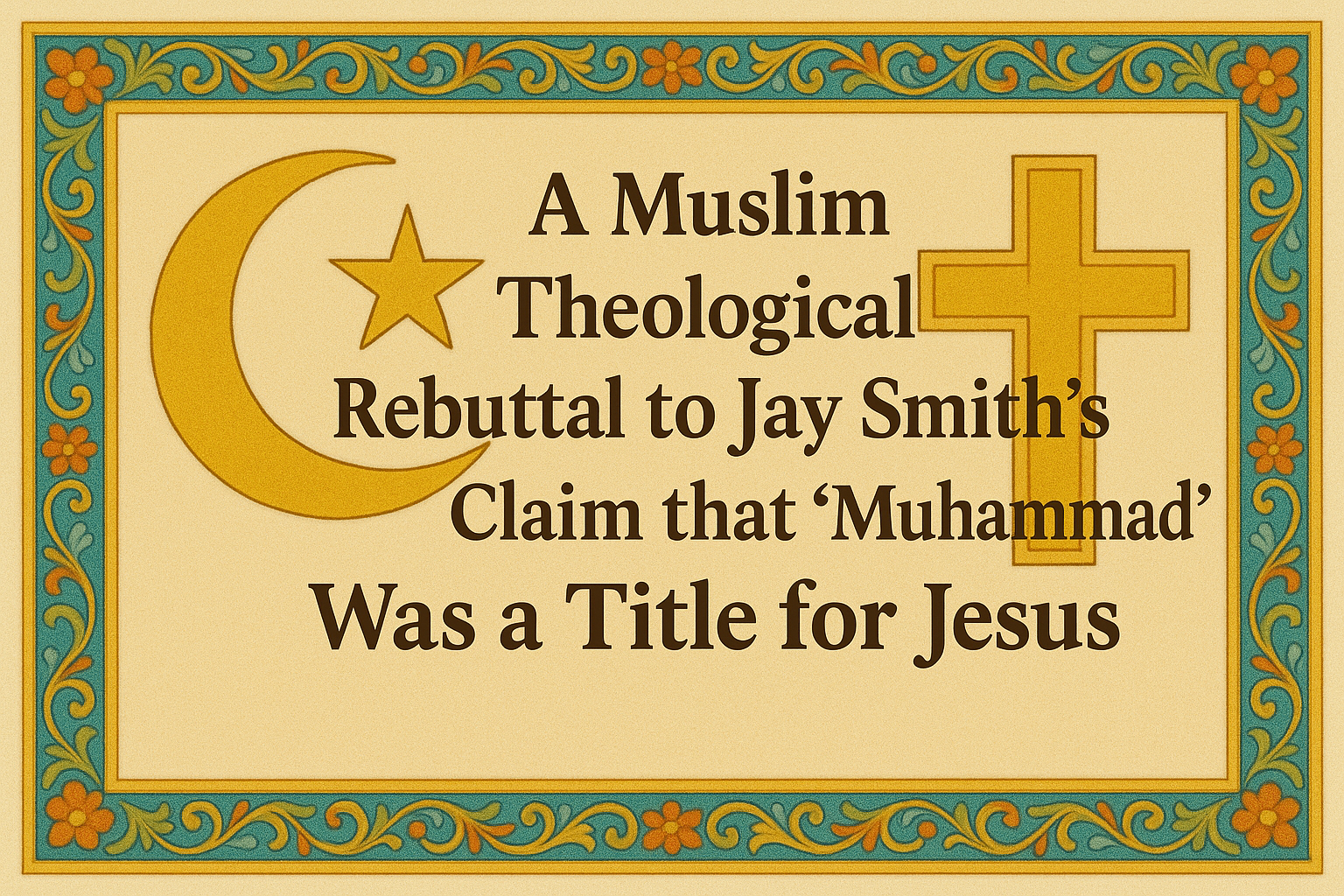 “Muhammad” as a Title for Jesus? – ABRAHAMIC THEOLOGY